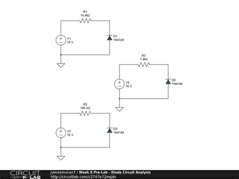 Week 8 Pre Lab Diode Circuit Analysis CircuitLab Week 8 Pre Lab Diode Circuit Analysis CircuitLab
