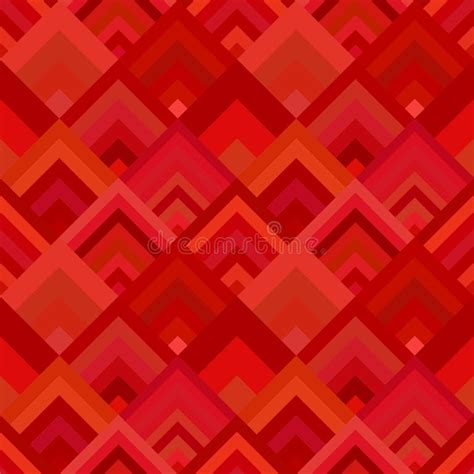 Red Abstract Diagonal Square Tile Mosaic Pattern Background Repeating Design Stock Vector