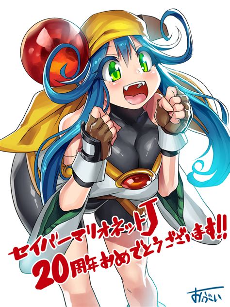 rule 34 1990s style ahoge android anniversary bandana bare shoulders blue hair blush boots