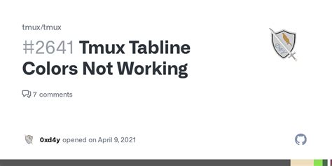 Tmux Tabline Colors Not Working · Issue 2641 · Tmuxtmux · Github