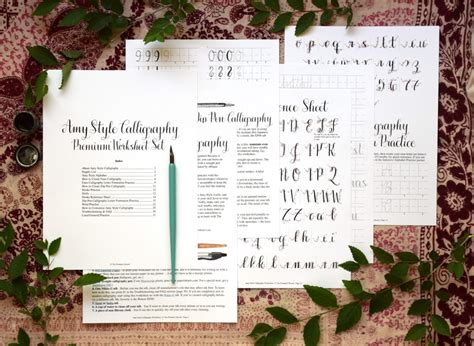 Introducing The New Amy Style Calligraphy Worksheet The Postmans Knock