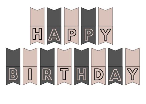 Happy Birthday Banner Free Printable And More Birthday Printables