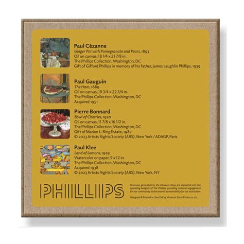 Hardboard Coaster Sets With Cork Museum Store Products