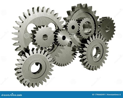 System Working Correctly Showing Three Gears With Check Mark Symbol Inside Cartoon Vector