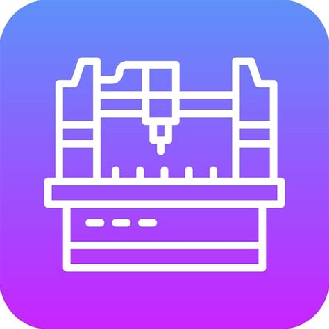 Premium Vector Cnc Machine Vector Icon Illustration Of Industrial