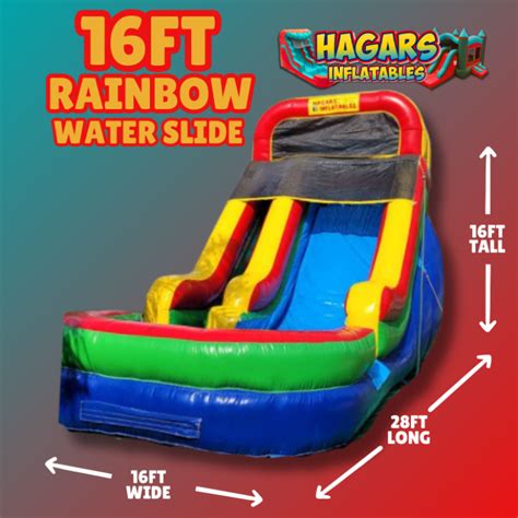 16ft Rainbow Slide Hagars Inflatables St Augustine Fl