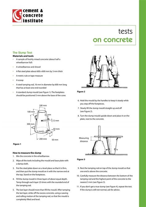 Tests On Concrete Cement And Concrete Institute