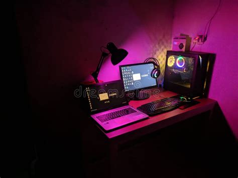 Magenta Setup Code Gaming Editorial Image Image Of Room 210714105