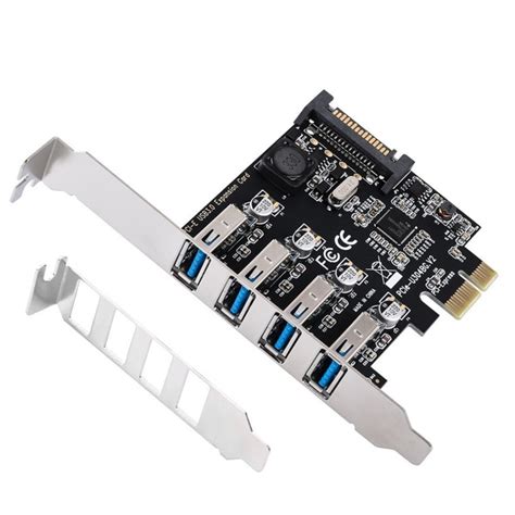 4 Ports Usb 3 0 To Pci Express Expansion Card Usb 3 0 Pci E Controller