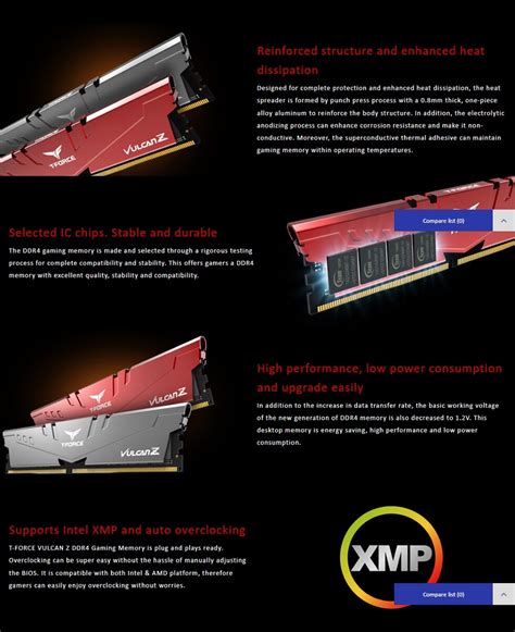 RAM TeamGroup Vulcan Z 8GB DDR4 3200Mhz Gray