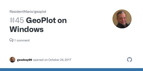 Geoplot On Windows · Issue 45 · Residentmariogeoplot · Github
