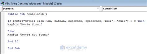 VBA To Check If String Contains Another String In Excel 6 Methods