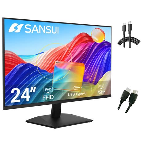 Sansui Monitor 24 Inch Fhd Pc Monitor With Usb Type C Built In