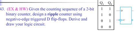 solved q qo 1 1 d 1 0 43 ex and hw given the counting
