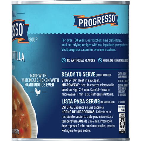 Progresso Traditional Chicken Tortilla Soup Oz Instacart