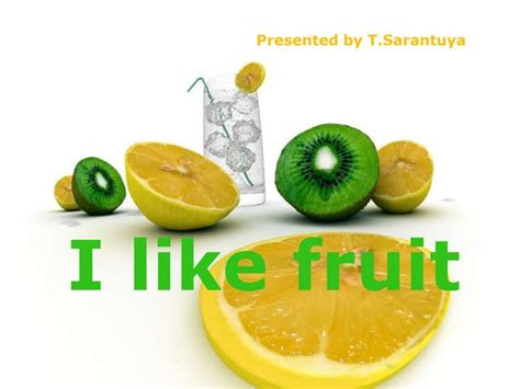 Fruits Ppt