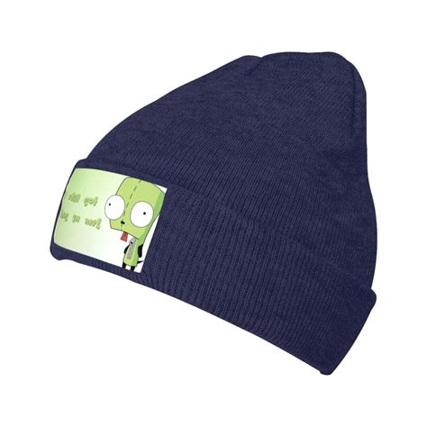 Invader Zim Stretchable Knitted Beanie Hat Unisex Hat Daily Winter