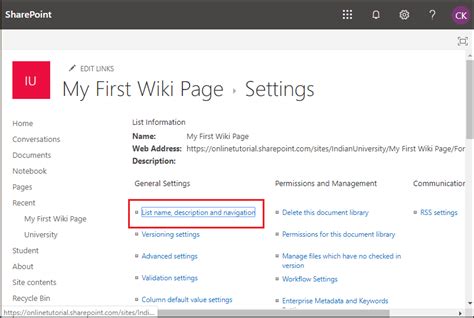 creating wiki page library tpoint tech