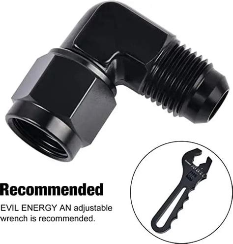 Evil Energy An Female To Male Flare 90 Degree Fitting Swivel Aluminium