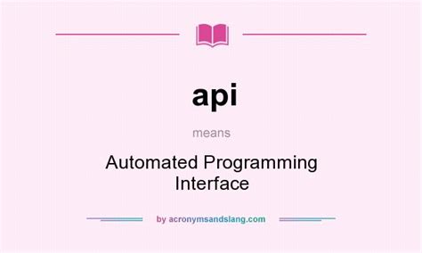 Api Automated Programming Interface In Undefined By