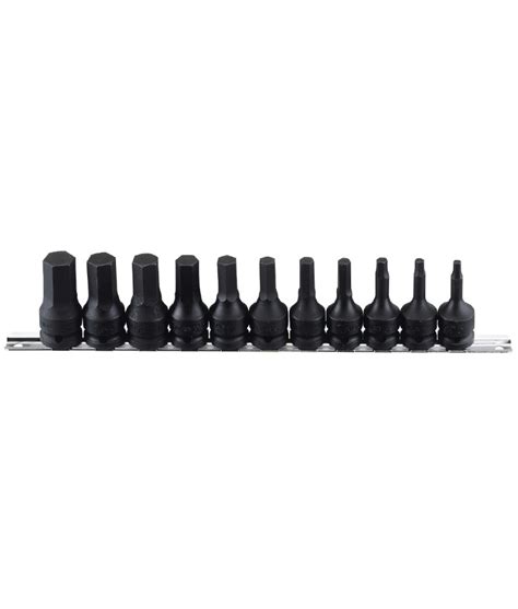 Genius 11pc Inhex Hex Bit Socket Set Metric Th 411m Robsons Tool