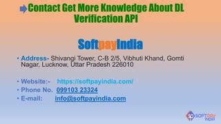 Driving License Verification Api Provider Pptx