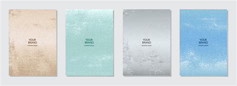 커버 디자인 세트 사틴 라이트 우아한 배경 독특한 그런지 텍스처 수직 템플릿 컬렉션 브로셔를 위한 설계 솔루션입니다 밝은 청색에