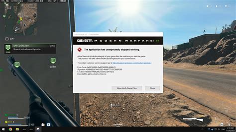 Any Fix For This Crash Error Rcodwarzone