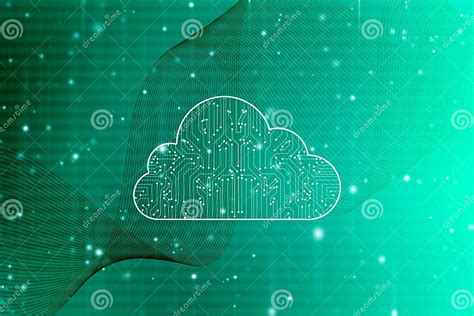 2d Illustration Of Cloud Computing Stock Illustration Illustration Of Business Innovation