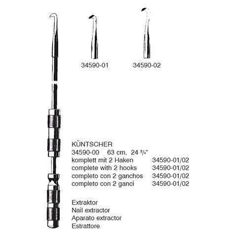 Extraction Hook 1 Prong Reda Instrumente Gmbh