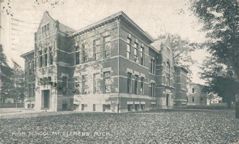 Royalty Free Image High School Mount Clemens Mi Postcard