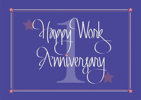 Employee 1st Year Work Anniversary 1 Year Of Service One Workiversary
