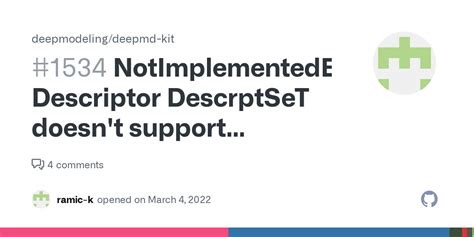 Notimplementederror Descriptor Descrptset Doesnt Support Compression · Issue 1534