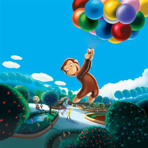 Curious George With Balloons
