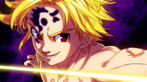 470740 4k Nanatsu No Taizai Yellow Meliodas Sin Of Wrath Purple