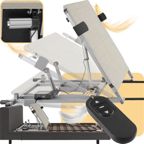Tectake Elektrische Verstelbare Rugleuning Bed Variabele Breedte