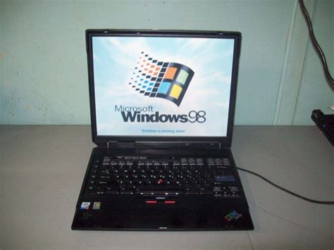 Ibm Thinkpad A30 Laptop Windows 98 Se 1 Gb Ram Serial Port Ms Dos