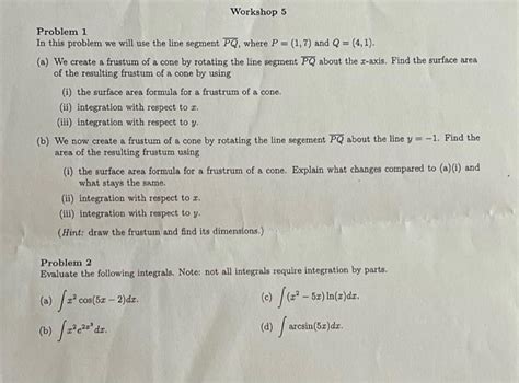 Solved Problem In This Problem We Will Use The Line Chegg Com