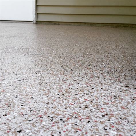 Concrete Patio Coated With A Polyurea Full Chip System Concrete Patio