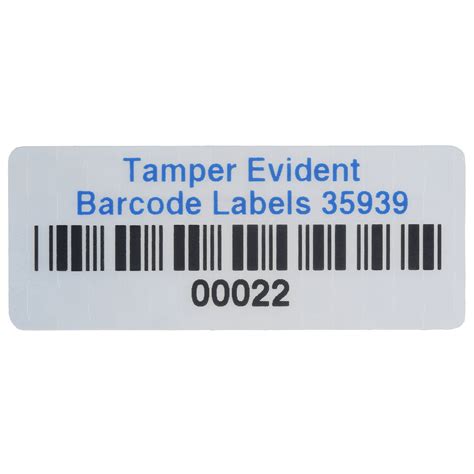 Custom Tamper Evident Bar Code Labels Seton