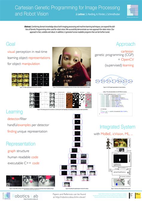 Pdf Cartesian Genetic Programming For Image Processing And Robot Vision