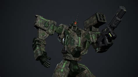 Assault Mech Game Ready 3d Model By Wernerkurt Assault Mech Game Ready 3d Model By Wernerkurt