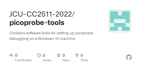 Github Jcu Cc2511 2022picoprobe Tools Contains Software Tools For Setting Up Picoprobe
