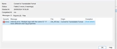 Error When Using File Type Definition For Tmx 2 Rws Appstore