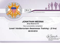 ARMY OPSEC LEVEL 1 NEWCOMERS AND REFRESHERS Pdf DEPARTMENT OF THE ARMY CERTIFICATE OF TRAINING