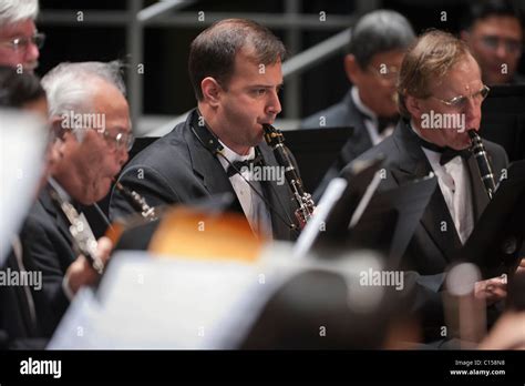 Clarinets And Oboe In Performance Of Classical Orchestra Mr Stock