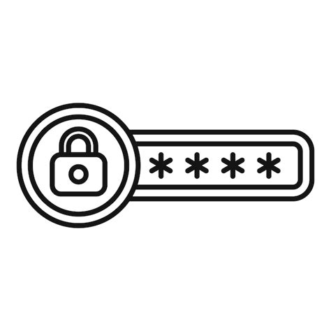 Premium Vector Password Access Icon Outline Vector Best Security Level