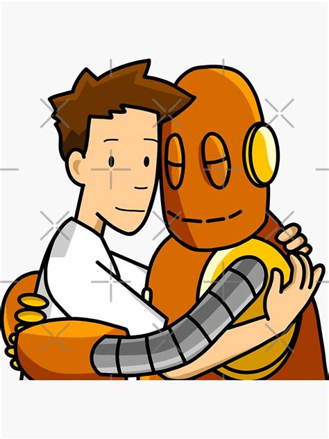 Tim And Moby Timoby Hugging Fan Art Sticker For Sale By Ethereal Enigma Redbubble