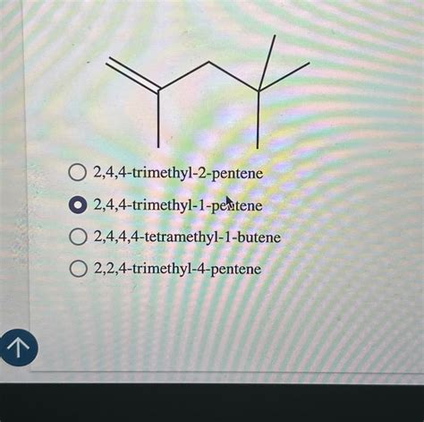 Answered ↑ 2 4 4 Trimethyl 2 Pentene… Bartleby