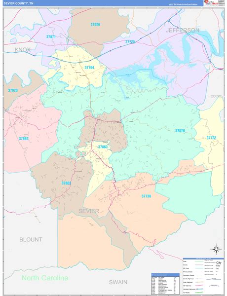 Map Books Of Sevier County Tennessee